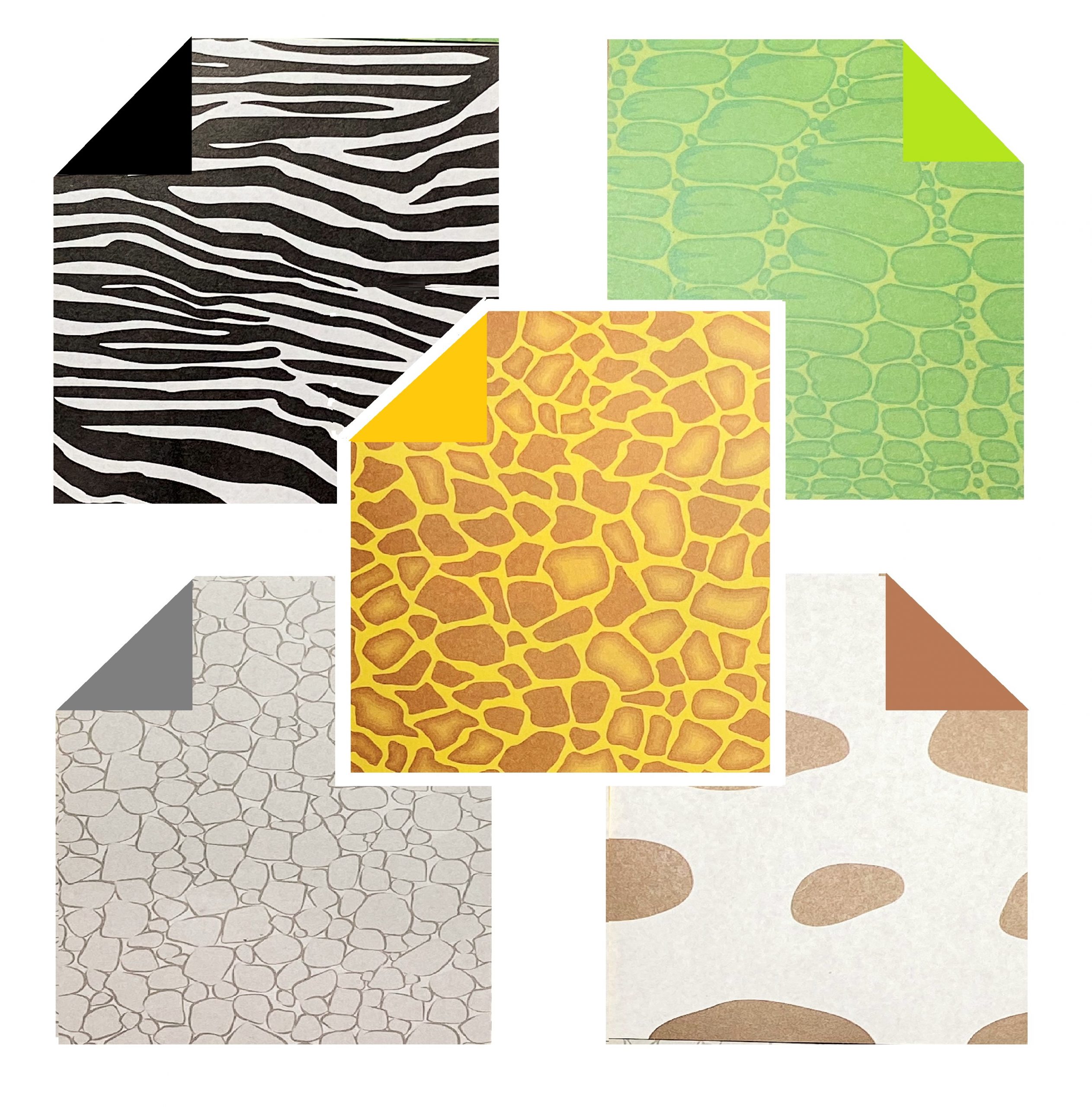 Animal Print Origami – 15cm x 15cm (20s) – Japanese Paper & Origami ...